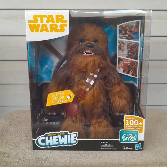 Toys | Star Wars Ultimate Copilot Chewie Interactive Plush Toy Brought ...
